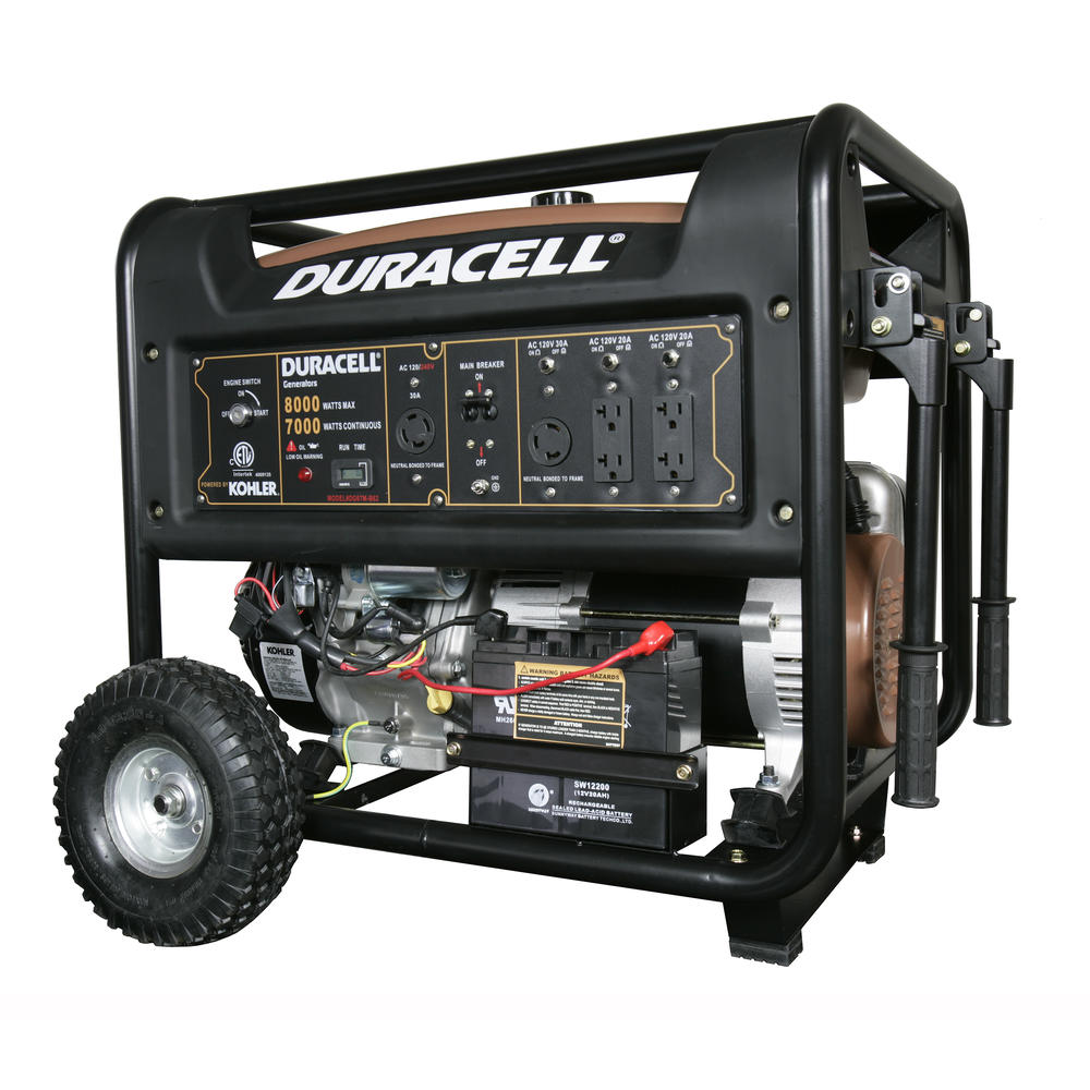 Duracell 7800 / 8000 Watt Duracell Portable Gas Powered Generator ...