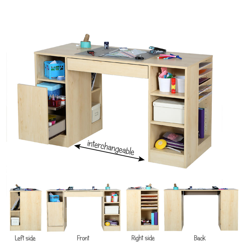 South Shore White Crea Craft Table