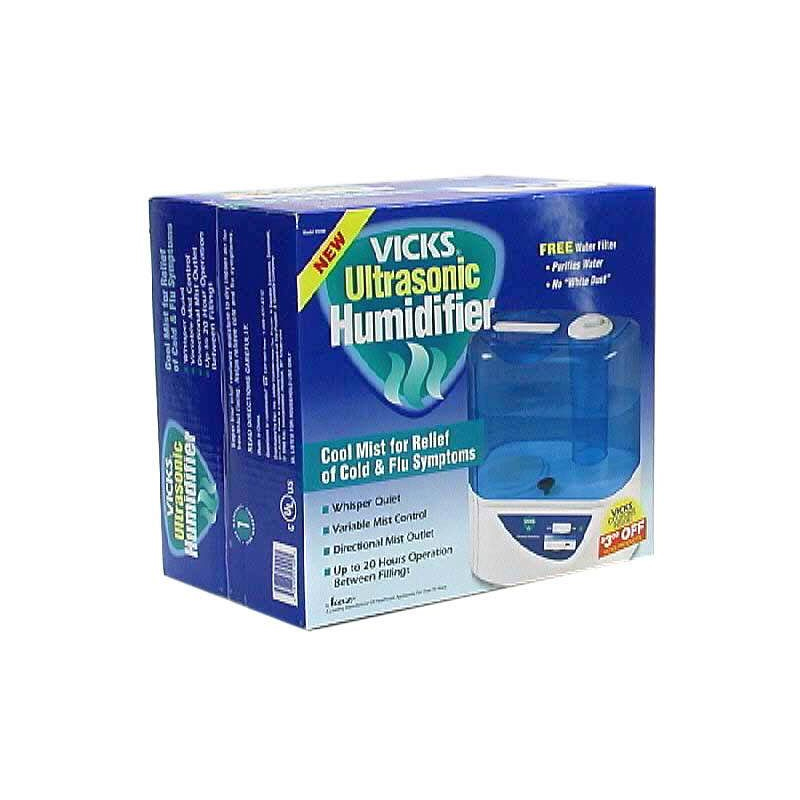 Vicks 68181911 Ultrasonic Humidifier, Cool Mist for Relief of Cold and ...