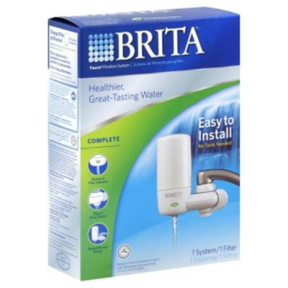 Brita 42201 Complete Faucet Mount Water Filtration System - White