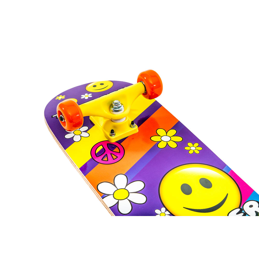 Titan Flower Power Princess Multi-Color 28-Inch Complete Skateboard for ...