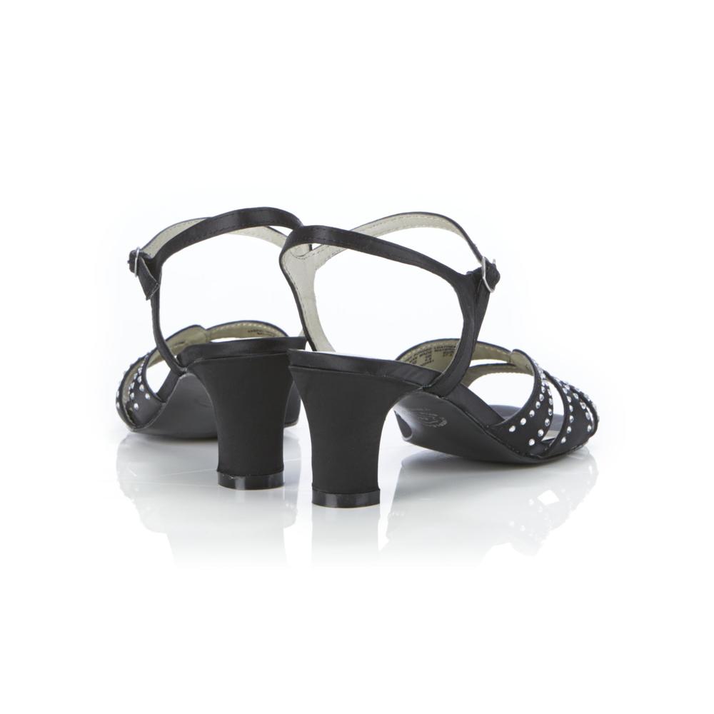 Metaphor Women's Tristan Black Ankle-Strap Sandal