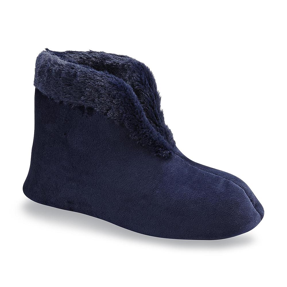 Dearfoams Women's Blue Bootie Slipper