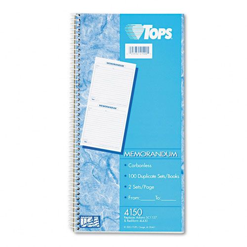 TOPS TOP4150 Duplicate Memorandum Book