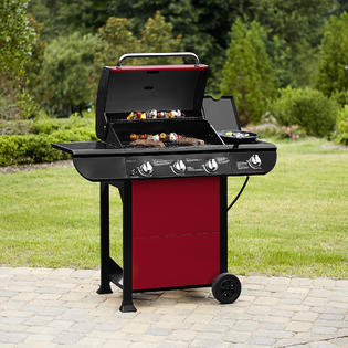 BBQ Pro 3 Burner Gas Grill with Side Burner