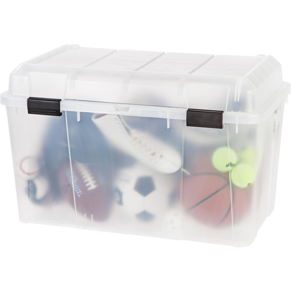 Iris Usa, Inc. 3-Piece Clear Plastic Storage Trunk