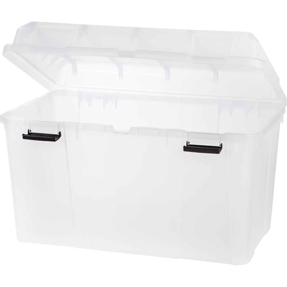 Iris Usa, Inc. 3-Piece Clear Plastic Storage Trunk