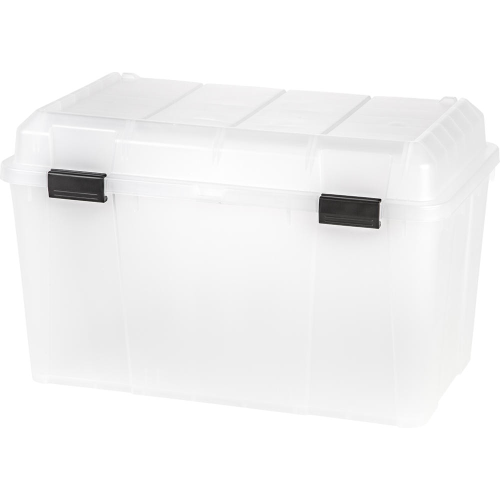 Iris Usa, Inc. 3-Piece Clear Plastic Storage Trunk