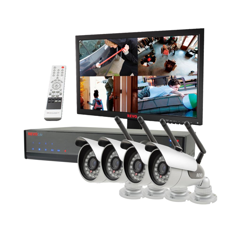 Revo Lite 4 Ch. 500GB 960H DVR Surveillance System with 4 600TVL ...