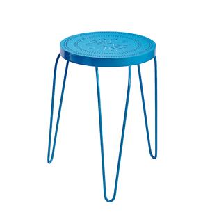 Essential Garden 18" Metal Plant Stand- Blue - Outdoor Living - Outdoor ...