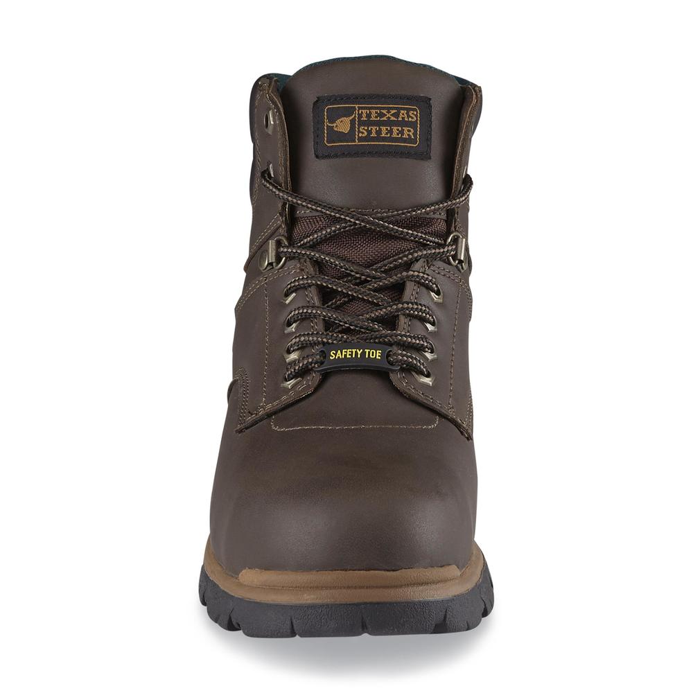 Texas Steer Men's Maximus Brown Steel Toe Work Boot