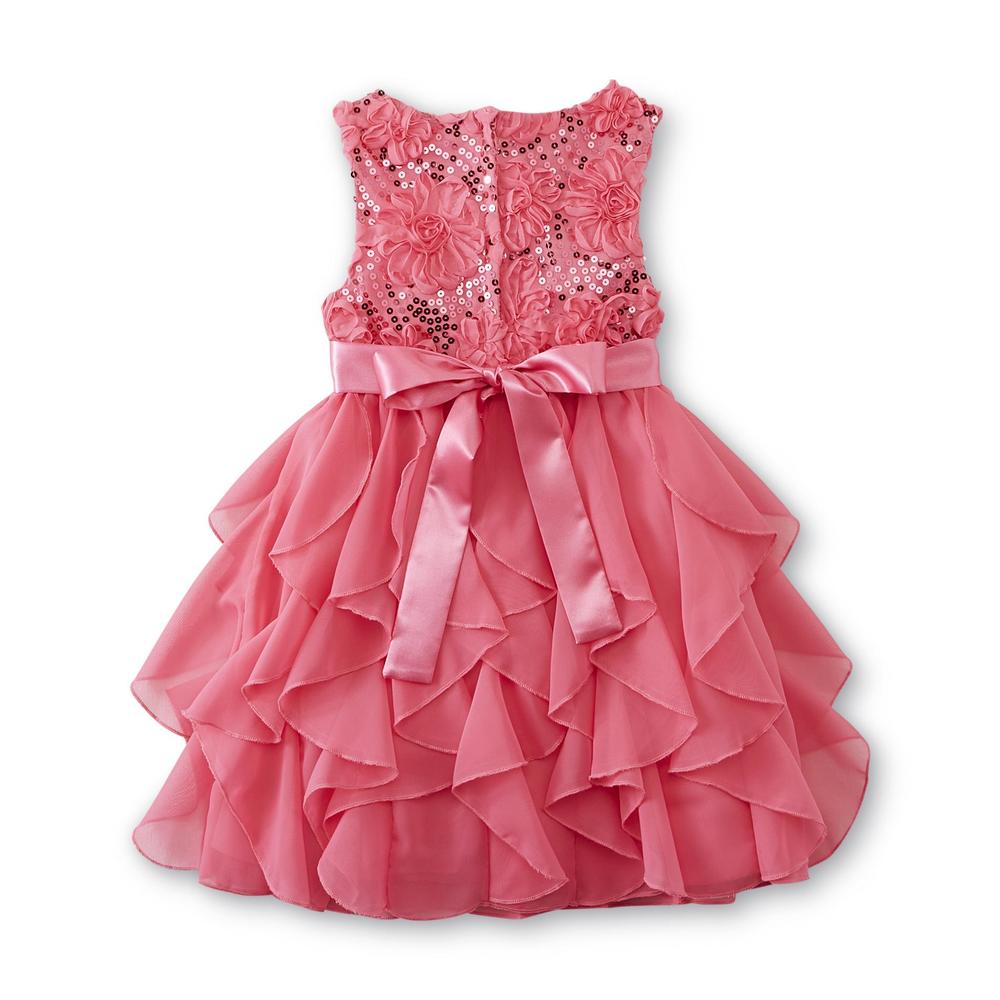 American Princess Girl's Sequin & Chiffon Occasion Dress