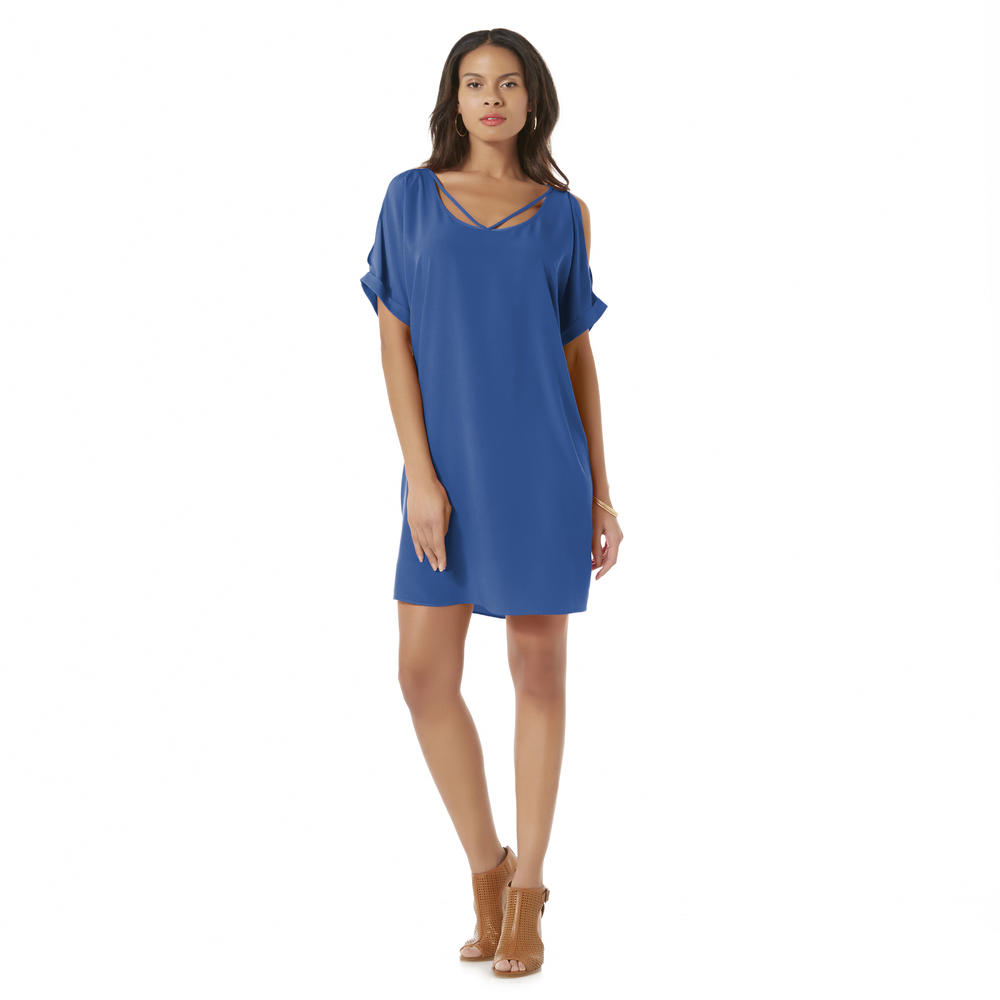 Metaphor Women's Cold Shoulder Shift Dress