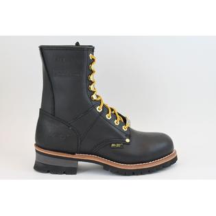AdTec Men's 9" Steel Toe Logger Boots Black - Clothing, Shoes & Jewelry ...