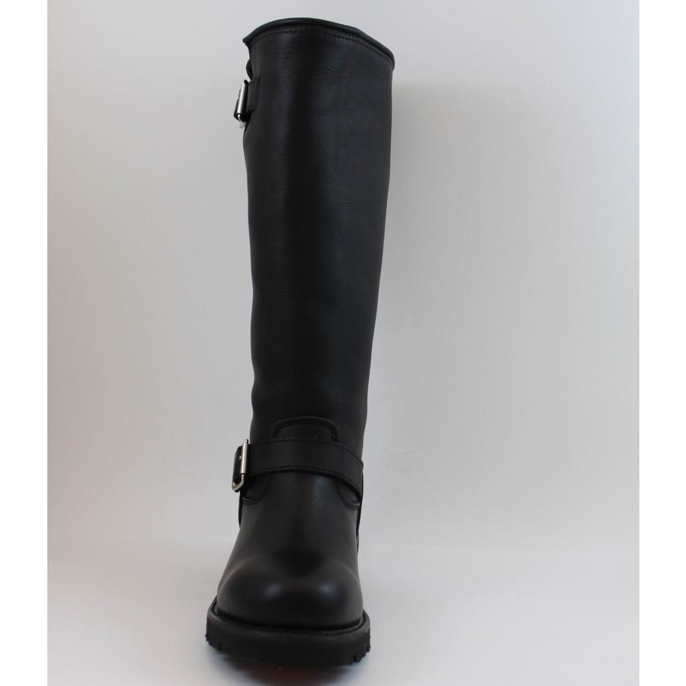 Men's 16" Engineer Biker Boots Black