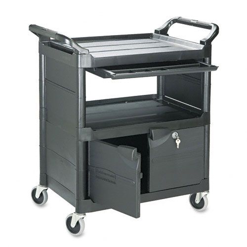 Rubbermaid Utility Cart with Locking Doors