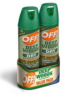 Off! 4 oz. Deep Woods Dry Insect Repellent Spray - 2 Pack