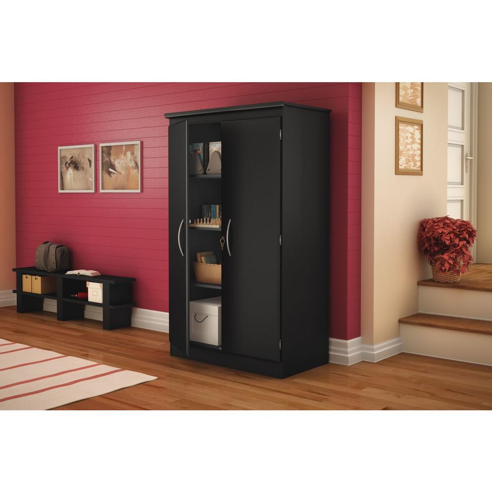 South Shore Morgan collection Storage Cabinet Pure Black - Home ...
