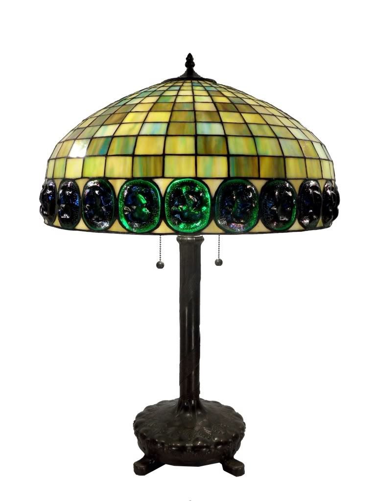 Warehouse of Tiffany Tiffany Style Turtle Back Table Lamp