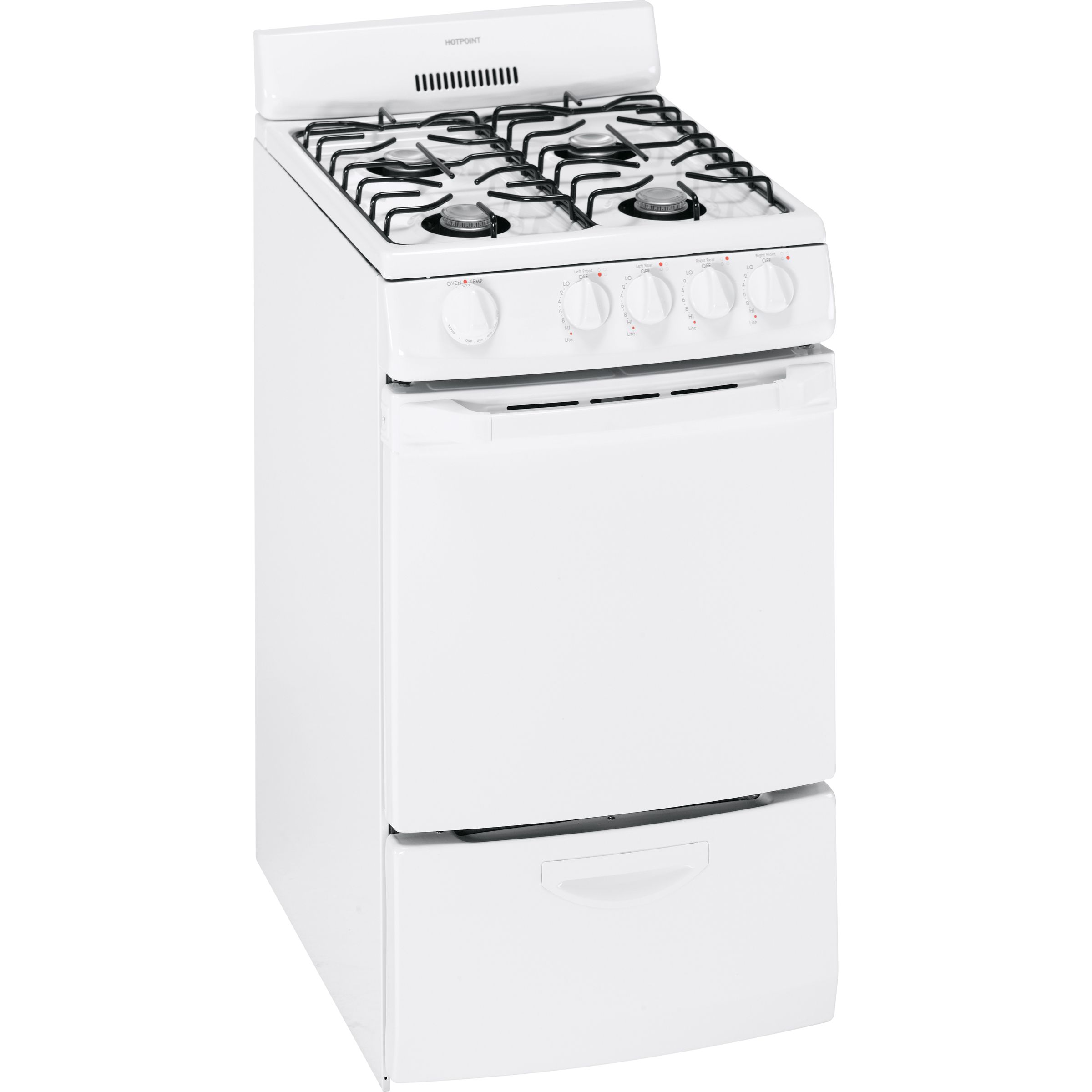 Hotpoint 2.4 Cu. Ft. 20″ Gas Range | Avando