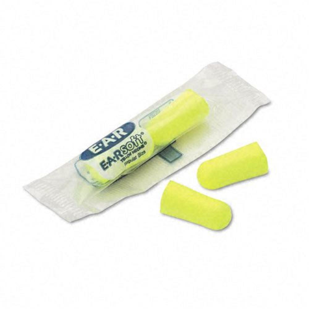 Aearo Peltor EARsoft Foam Ear Plugs, Uncorded, Regular, Yellow