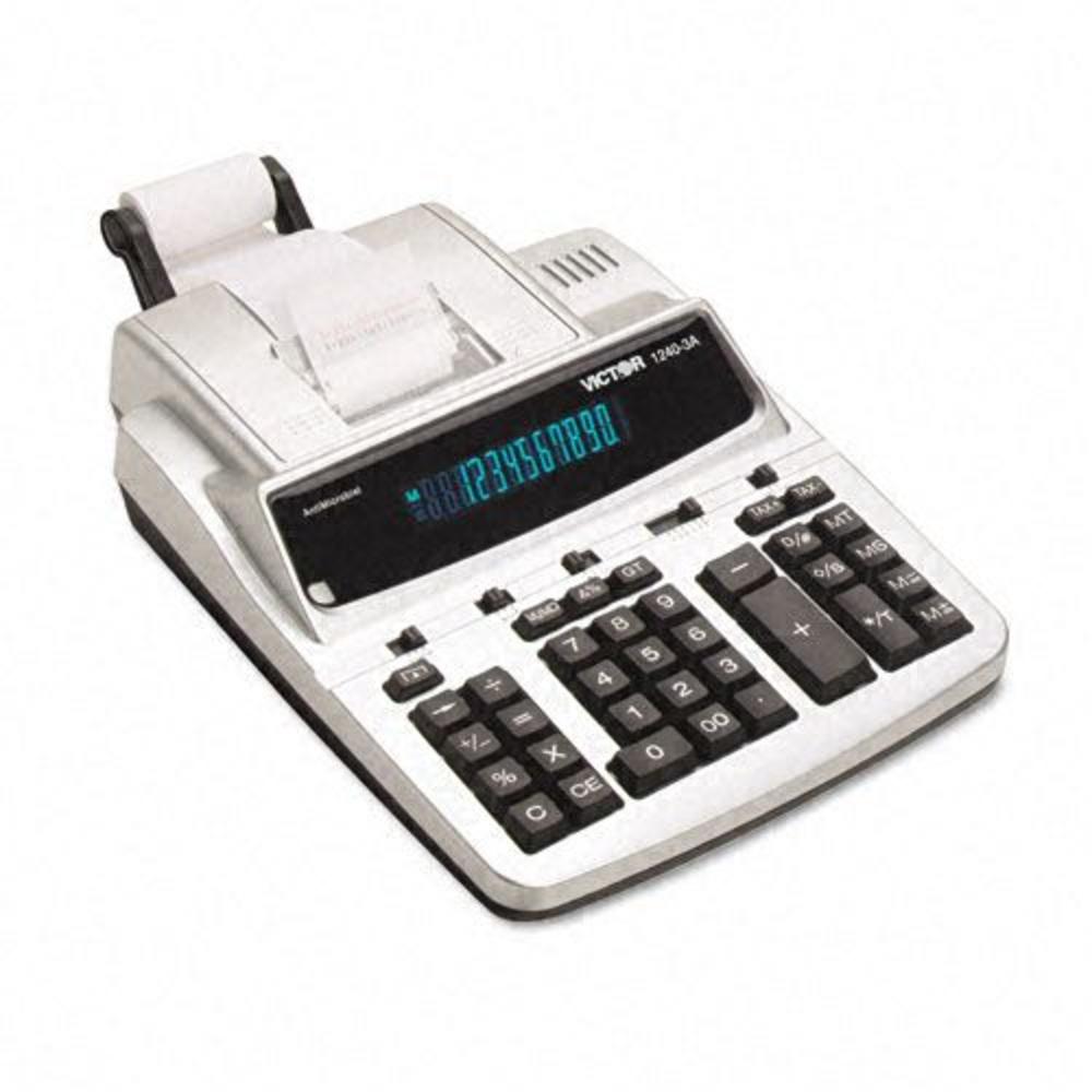 Victor VCT12403A 1240-3A Antimicrobial 12-Digit Printing Calculator