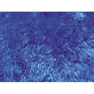 LA Rugs Flokati Dark Blue Flokati 31 x 47 inch Area Rug