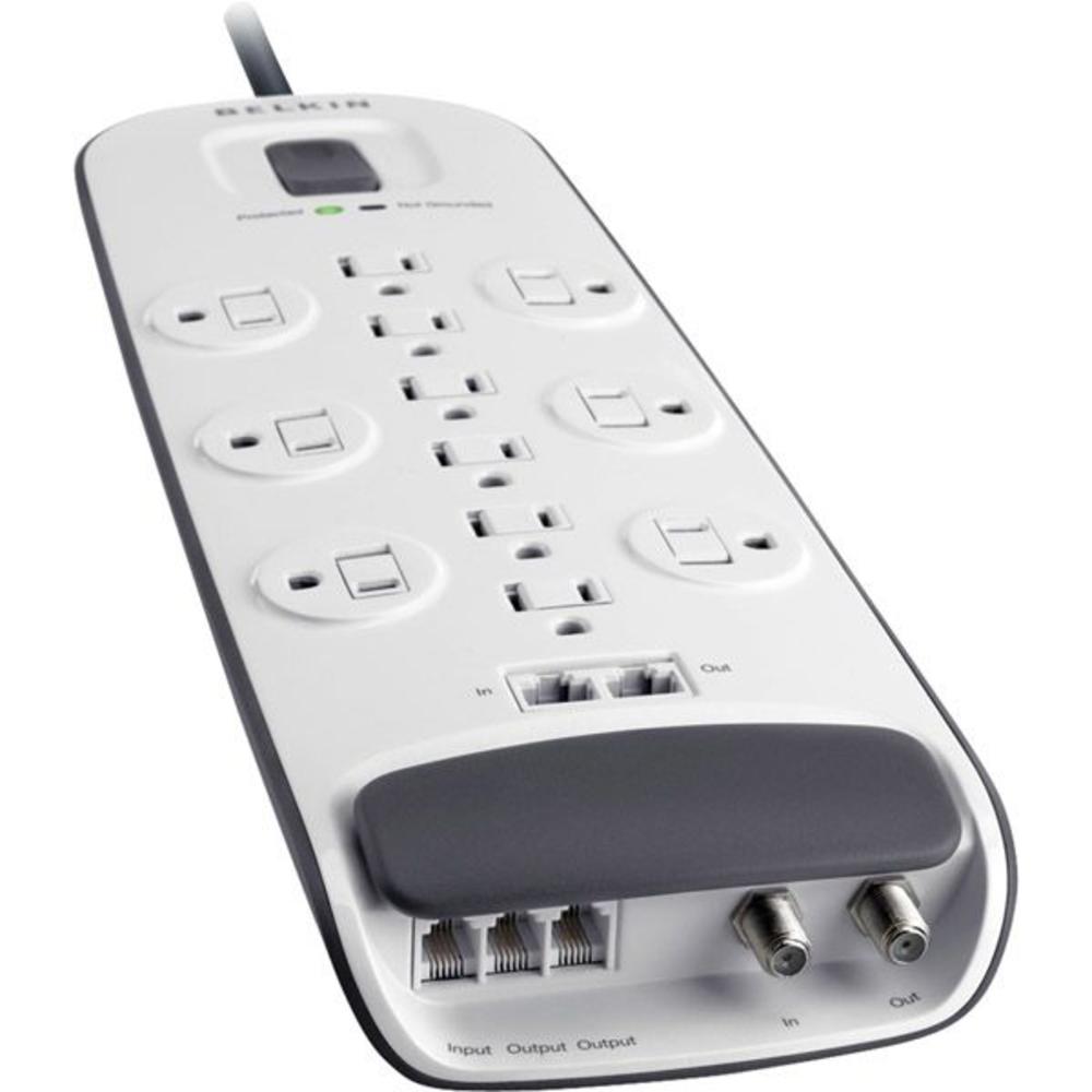 Belkin BV112234-08 12-outlet Surge Protector with Ethernet, Cable ...