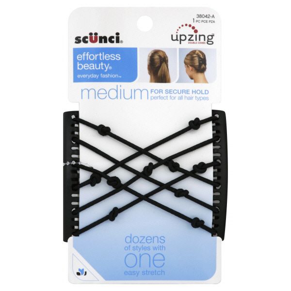 Scunci Effortless Beauty Double Combs, Upzing, Medium 1 comb