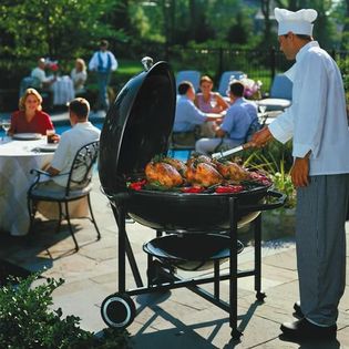 Weber 60020 37-1/2" The Ranch Kettle Charcoal Grill - Outdoor Living ...