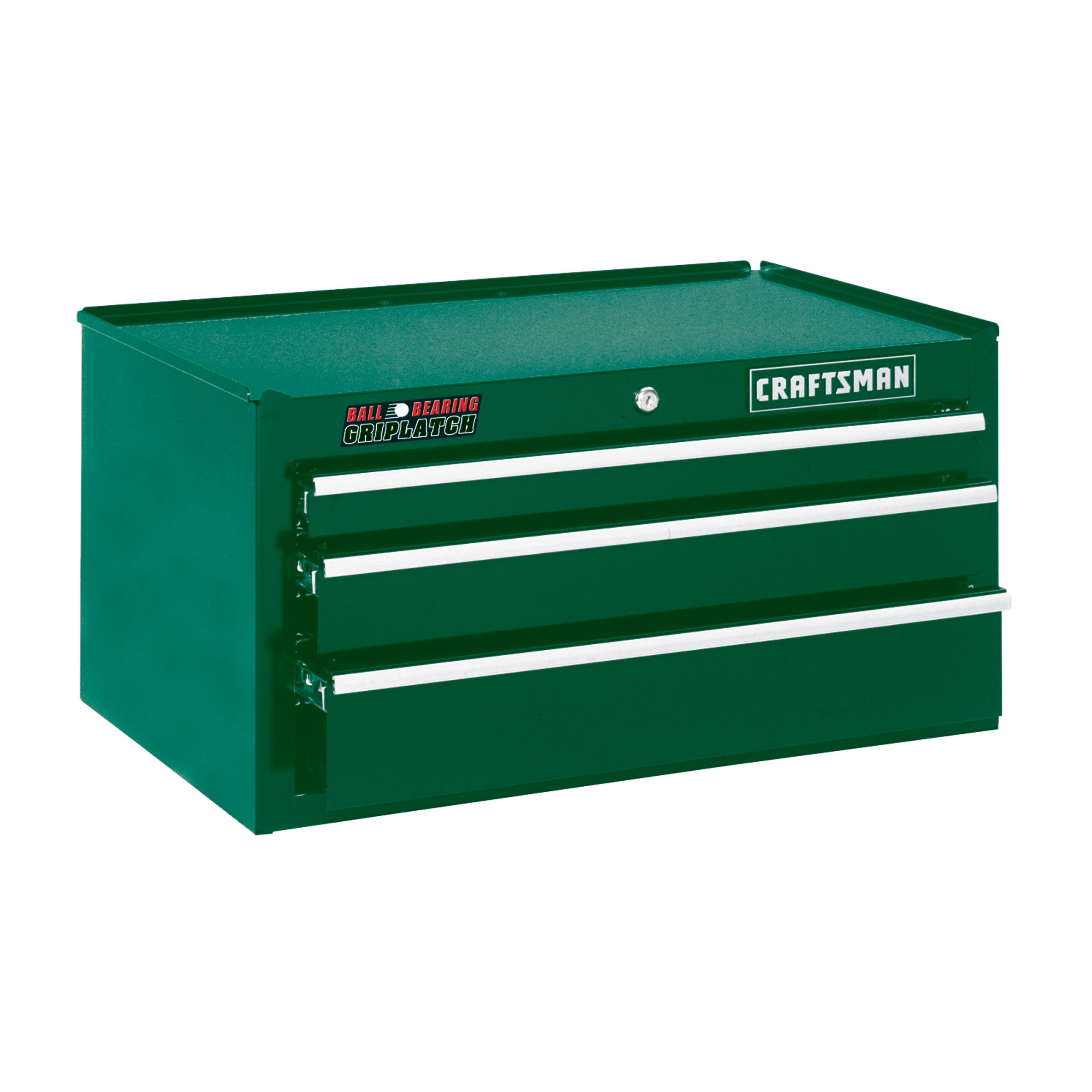 Craftsman 3-Drawer Ball Bearing Intermediate Chest, Forest Green