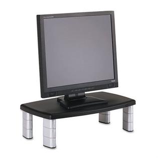 3M Extra-Wide Adjustable Monitor Stand, Black