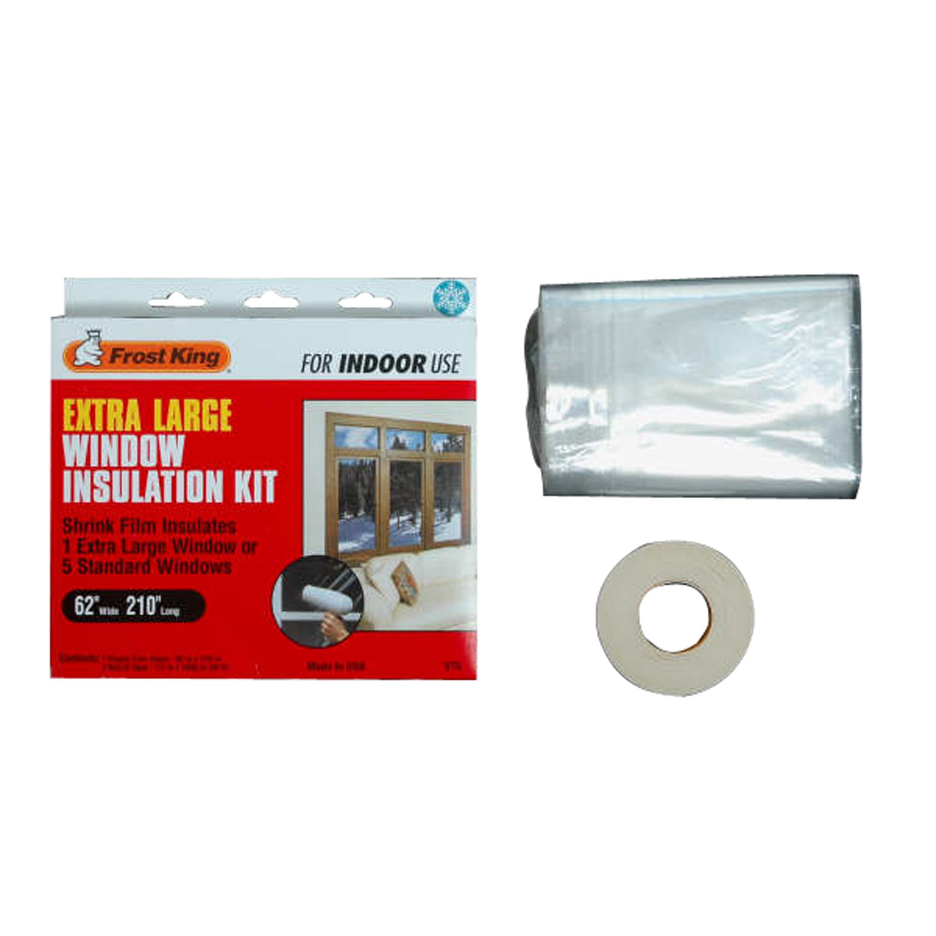 Frost King Shrink Window Kit, 62 in. x 210 in. - Extra Large Window