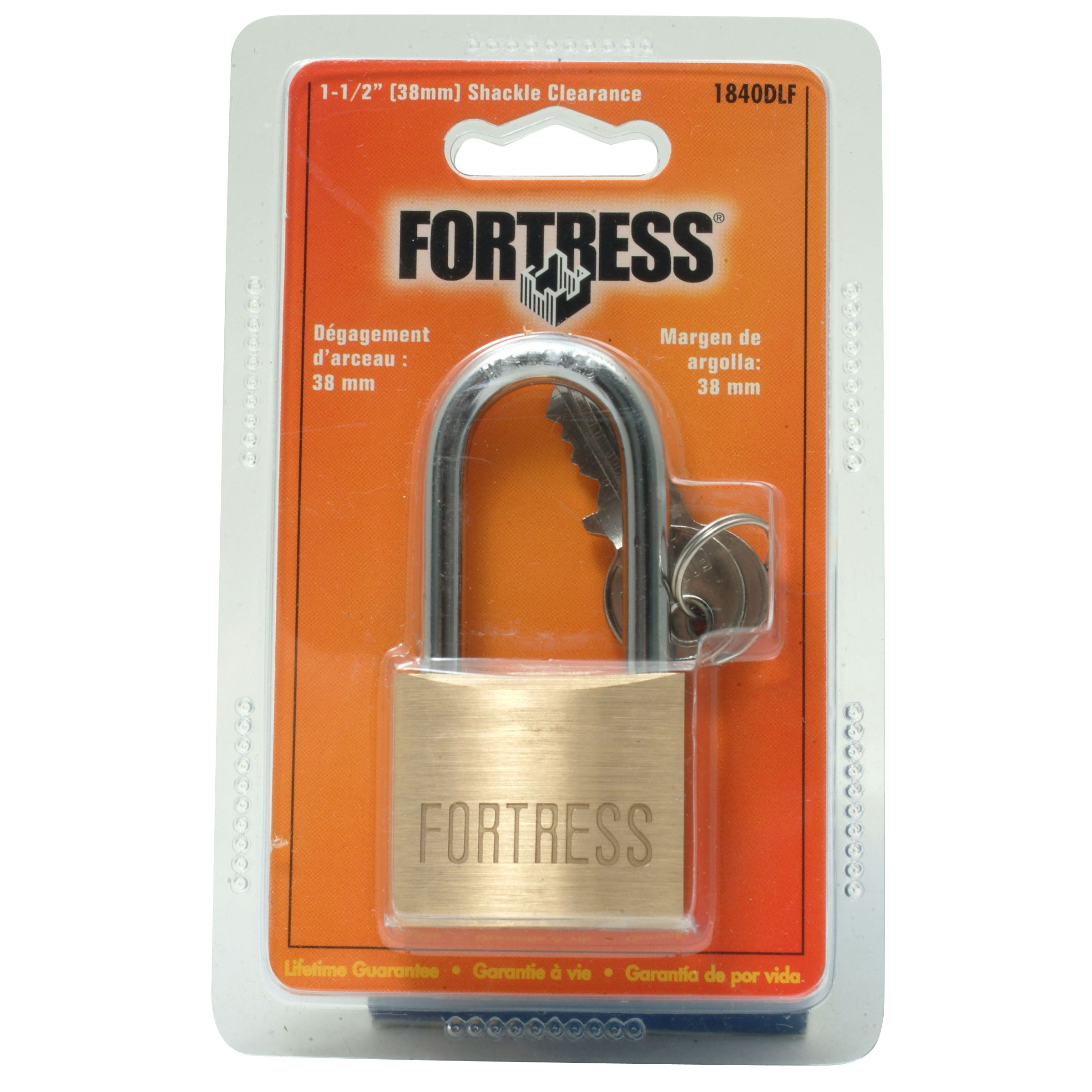 Master Lock 1 9/16in Solid Brass Long Padlock