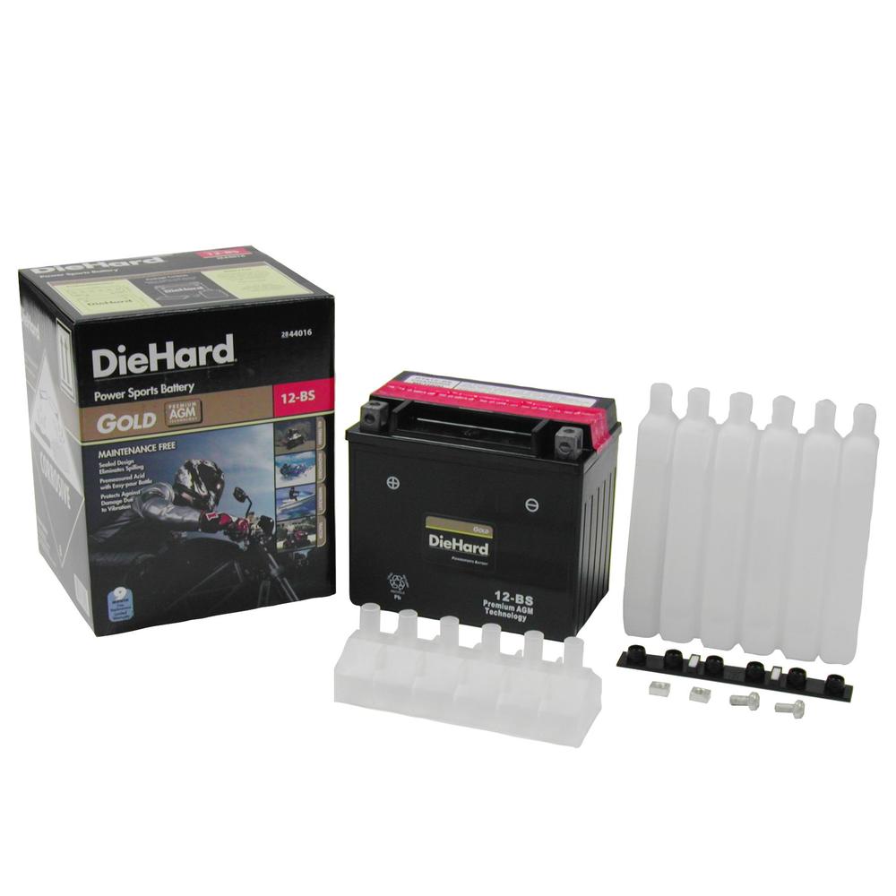 DieHard Gold PowerSport Battery - Group Size 12-BS (Price with Exchange)