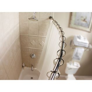 Inspirations Curved Shower Rod - Chrome