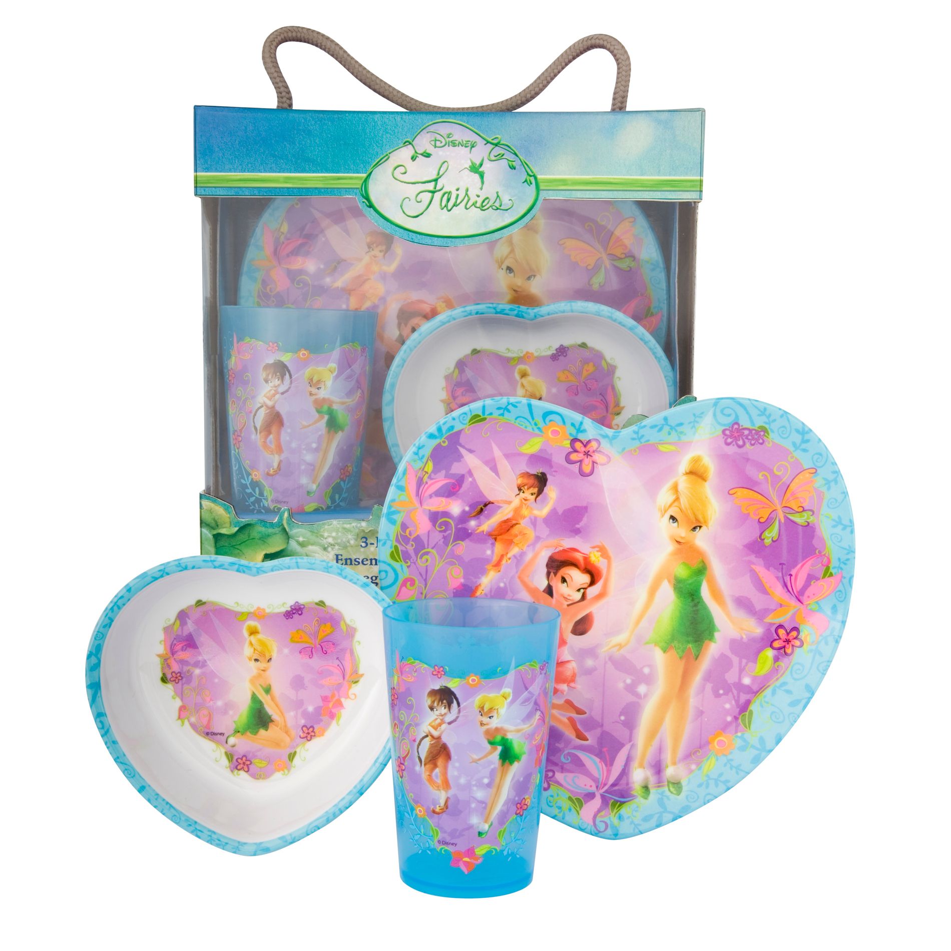 Tinkerbell 3pc Dinnerware Set with Giftbox