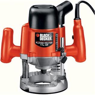 Black & Decker 9.0 amp 1-3/4 hp Plunge Router - Tools - Corded Handheld ...