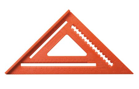 Johnson Level 12 in. Glo Orange Plastic Rafter Angle Square