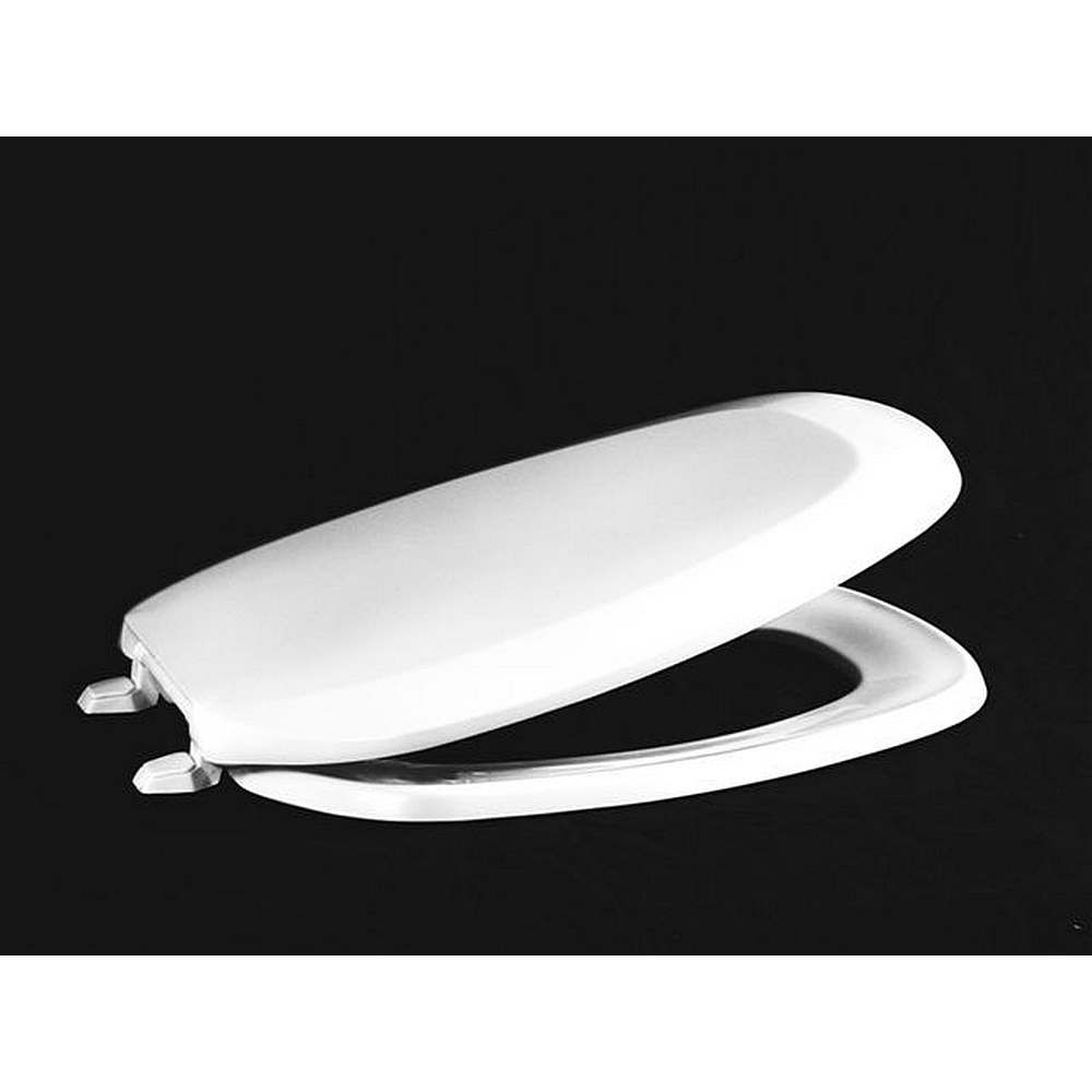 Centoco White Emblem Style Plastic Toilet seat Elongated