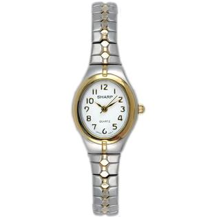 Sharp Ladies White Dial Two Tone Watch - Jewelry - Watches - Women's ...