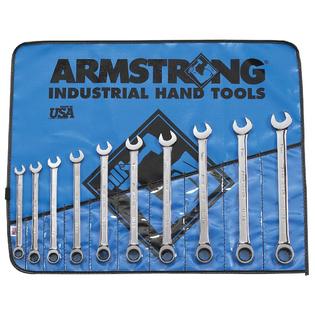 Armstrong 10 pc Combination Ratcheting Wrench Set in Vinyl Roll Pouch ...