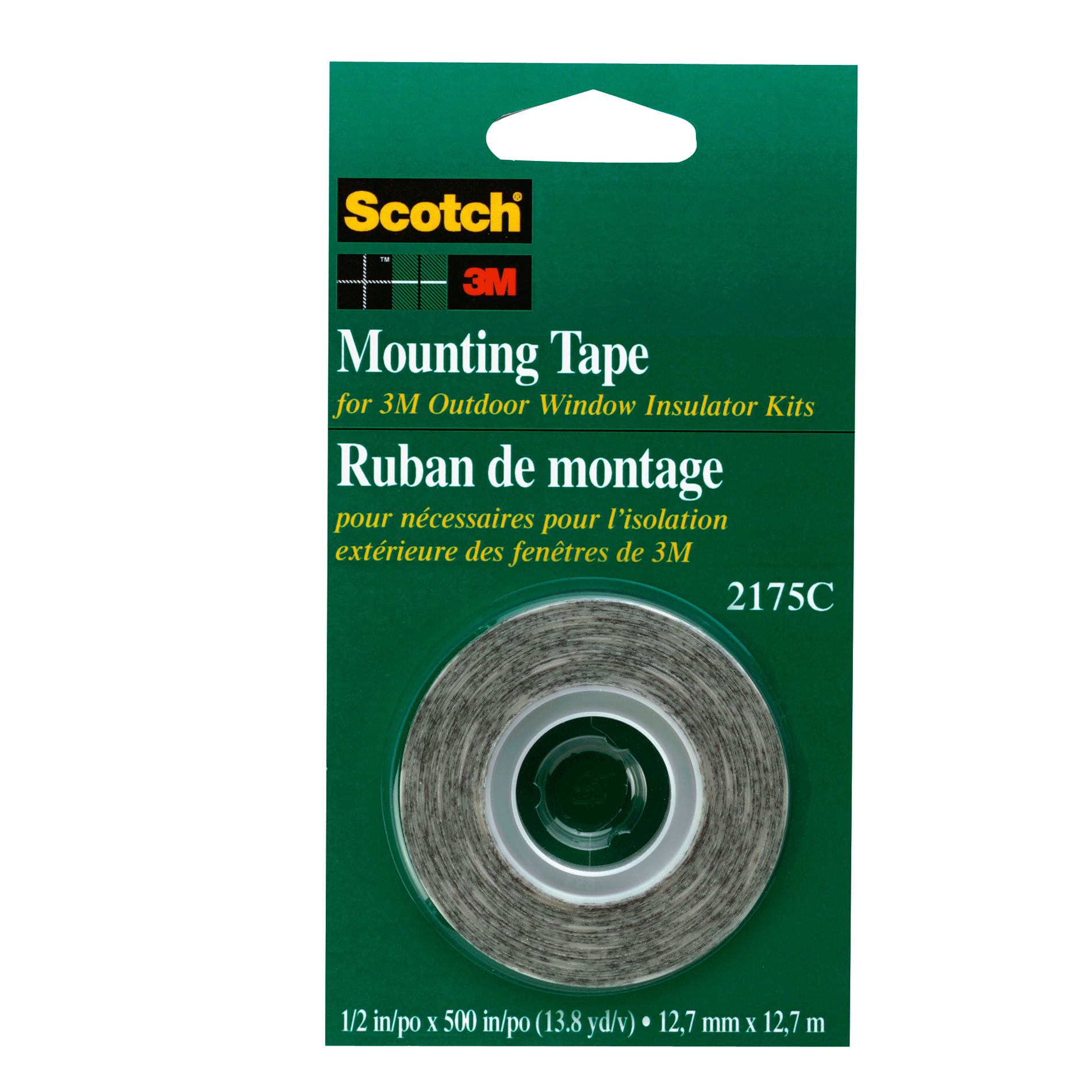 3M Outdoor Window Film Mounting Tape 1/2 in x 500 in Eng/Fr