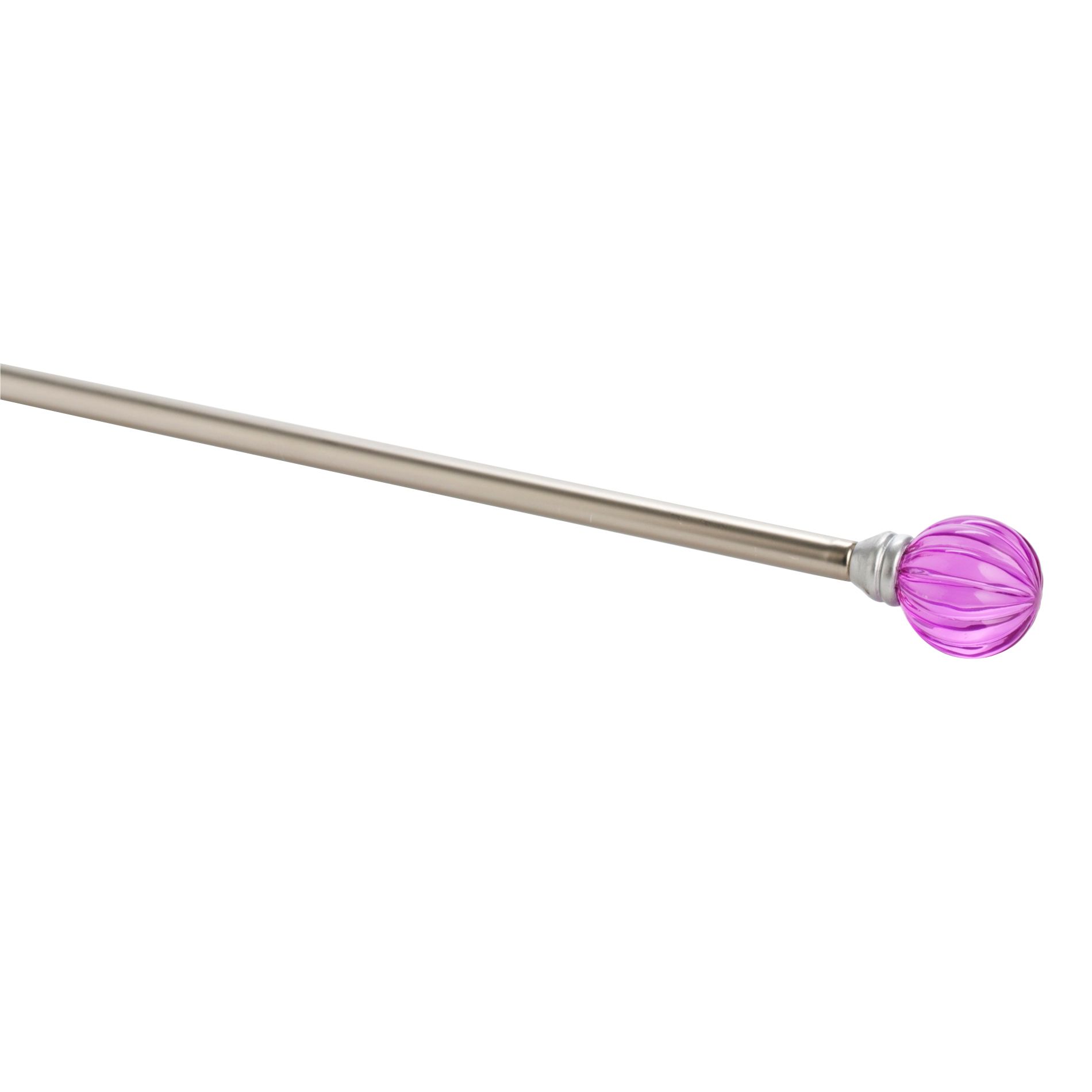 Curtain Rod Set Purple Teen Adjustable 28–48 Inches