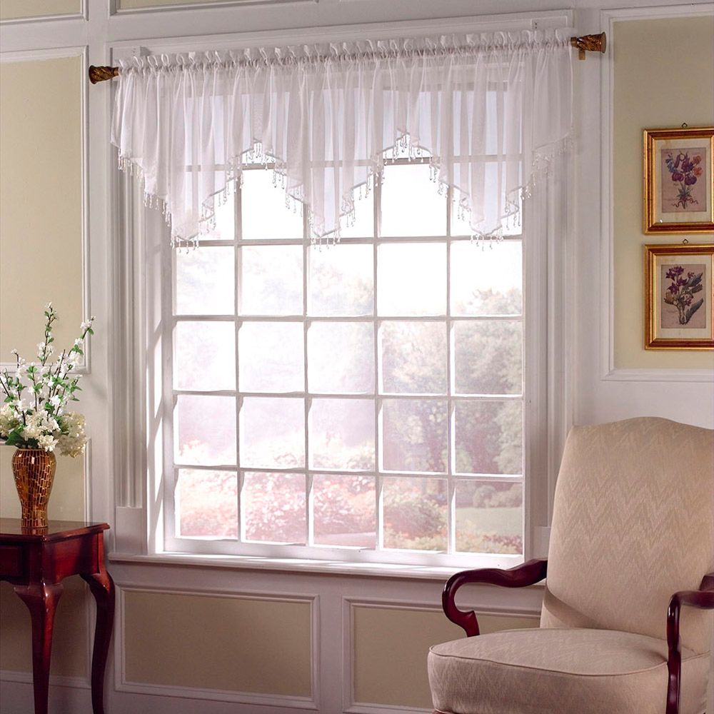 Beaded Ascot Window Valance