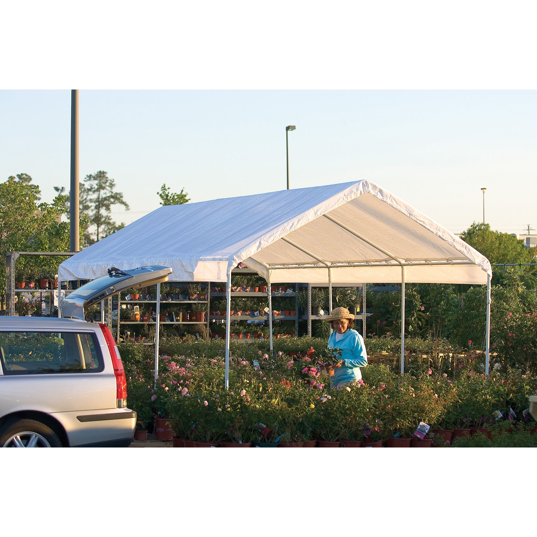 ShelterLogic 10x20 - 8 Leg All Purpose Canopy - White
