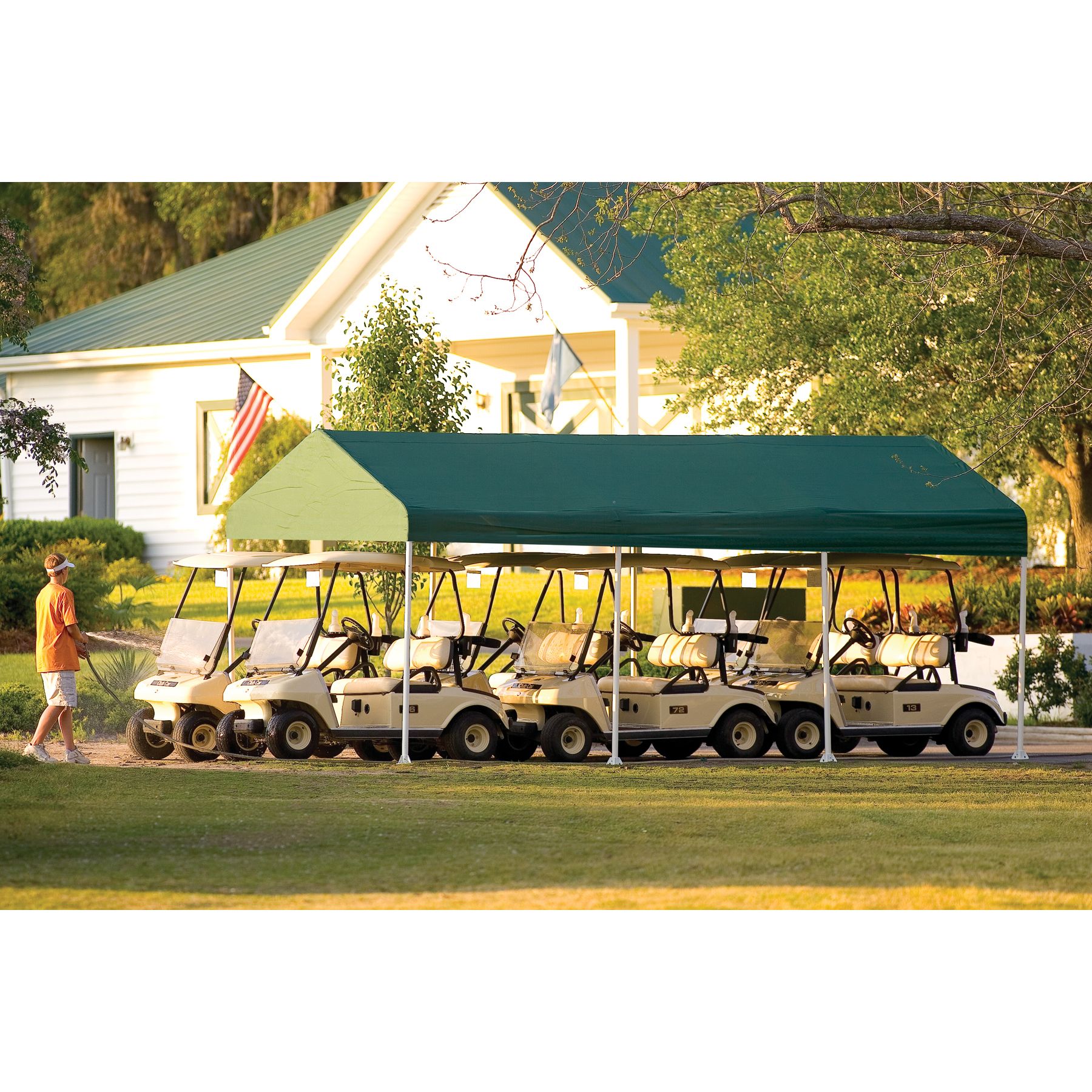 10x20 CELEBRATION II 8 - Leg Canopy - Hunter Green w/ 2" frame