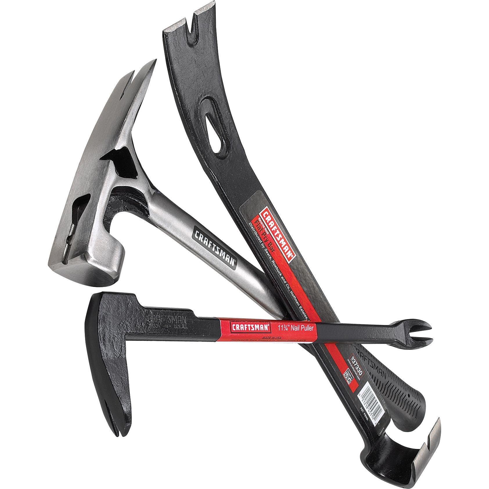 Craftsman 3 pc. Hammer, Bar and Puller Set