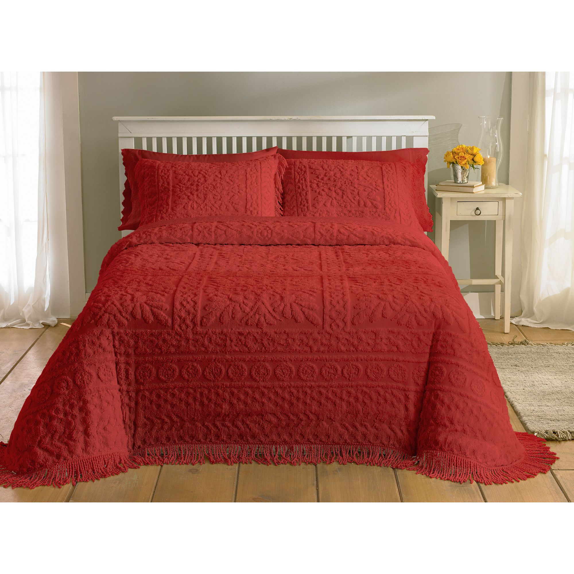 Country Living Chenille Brick Bedspread