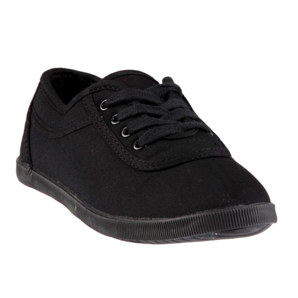 Basic Editions Women's Eavan Canvas Lace Oxford - Black